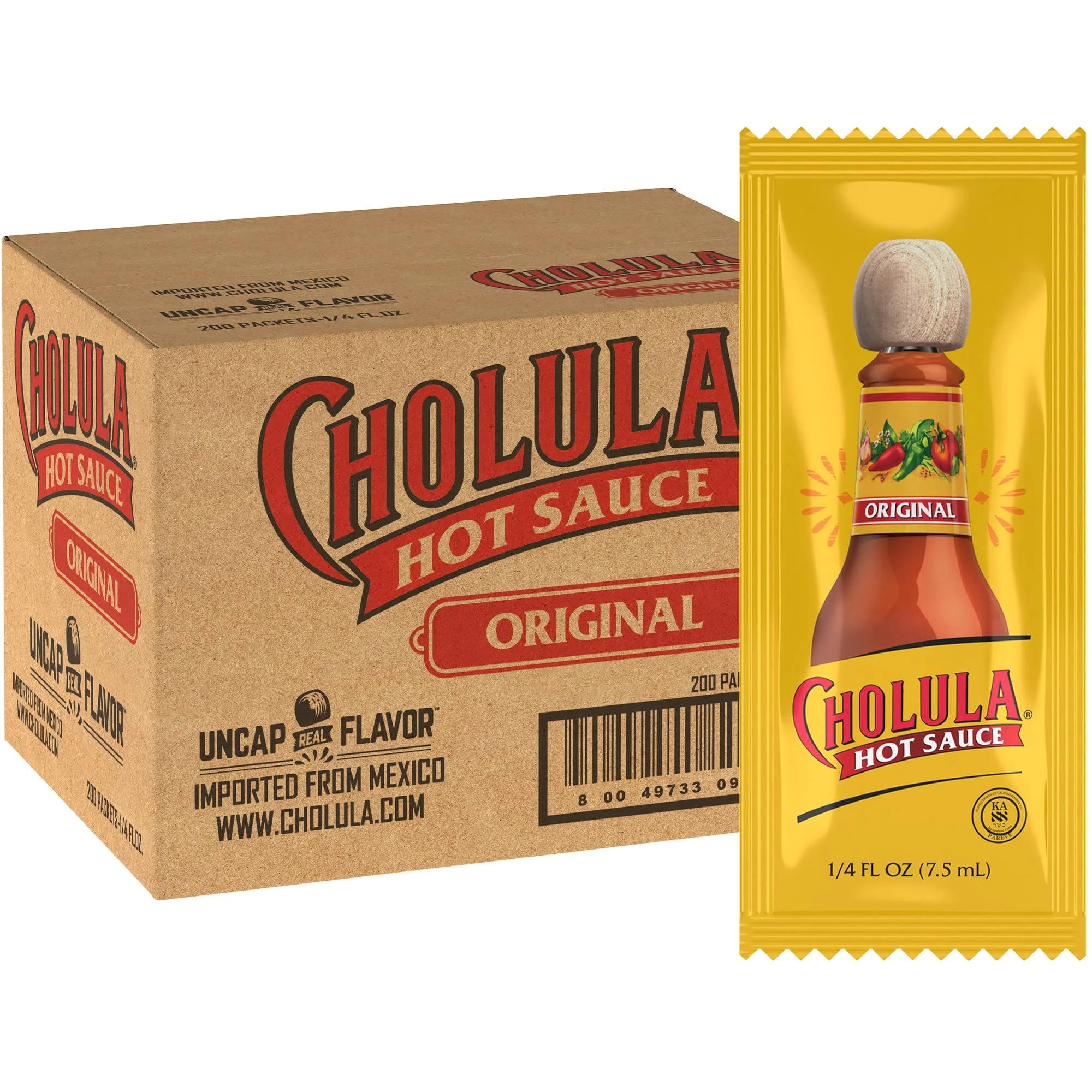 Cholula Hot Sauce Packets (200 count) – Hummus Fit